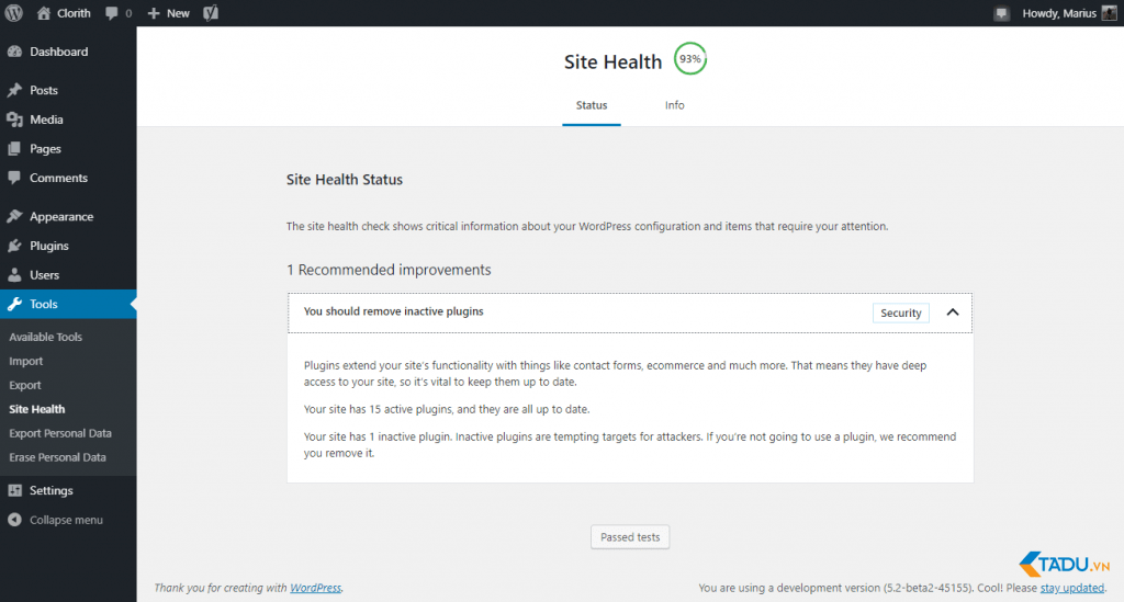 Site Health Check và khả năng cải thiện hoạt động website bất ngờ! | Blogs